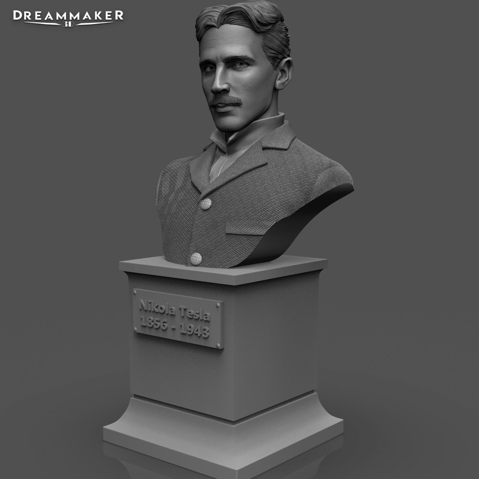 Nikola Tesla 3D model 3D printable | CGTrader