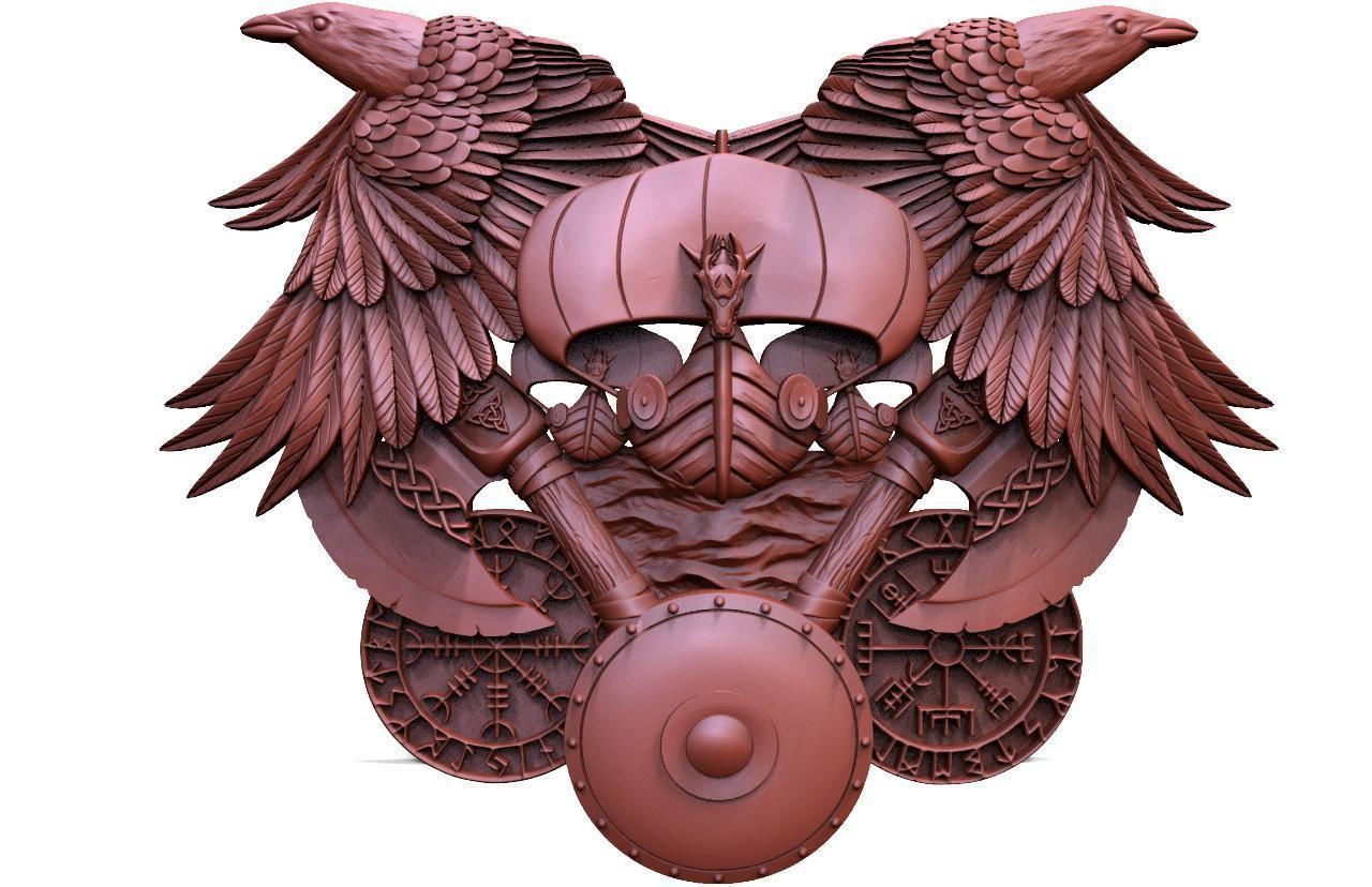 Viking Ship CNC 23 1 3D model 3D printable | CGTrader