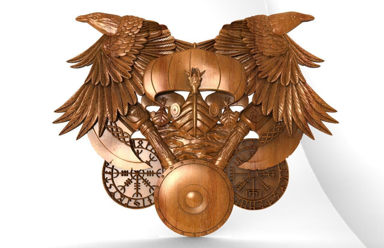 Viking Ship CNC 23 1 3D model 3D printable | CGTrader