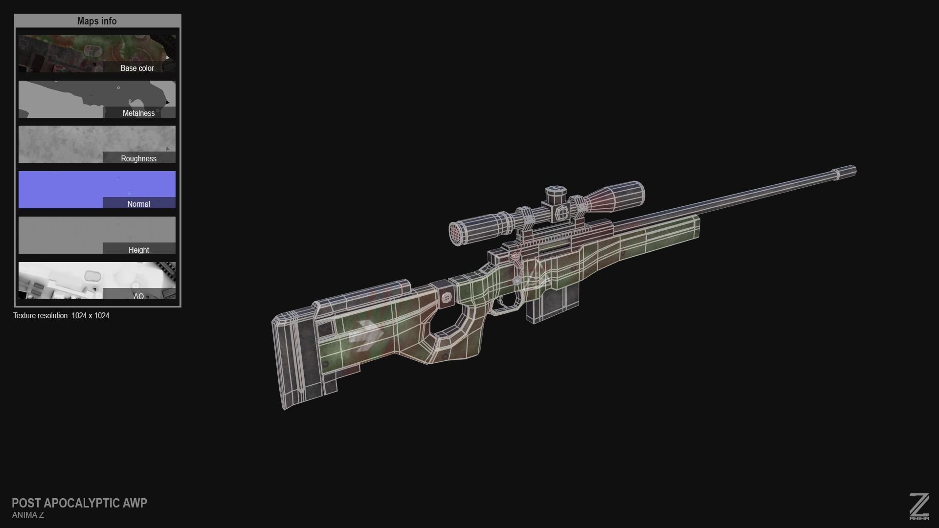 Post apocalyptic guns collection VR / AR / low-poly | CGTrader