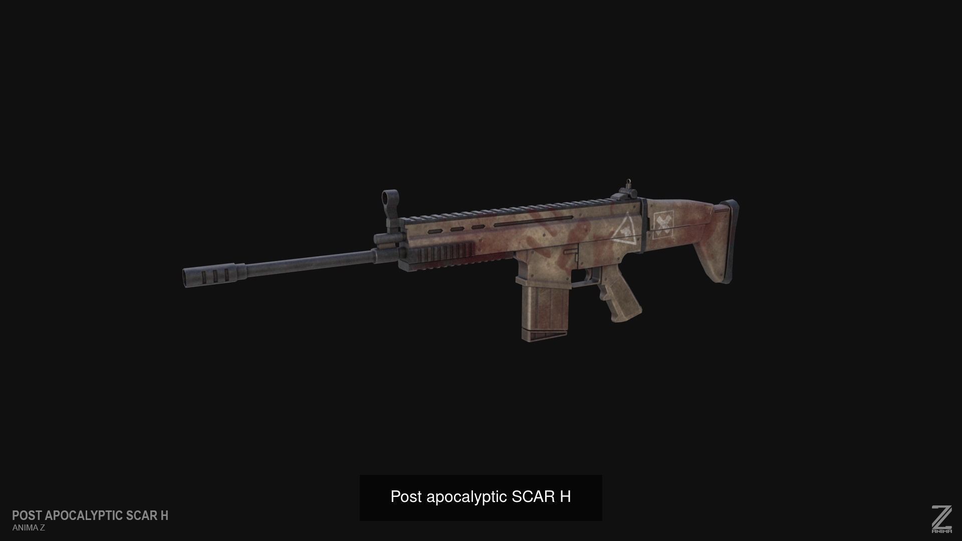 Post apocalyptic guns collection VR / AR / low-poly | CGTrader
