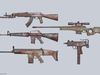 Post apocalyptic guns collection VR / AR / low-poly | CGTrader
