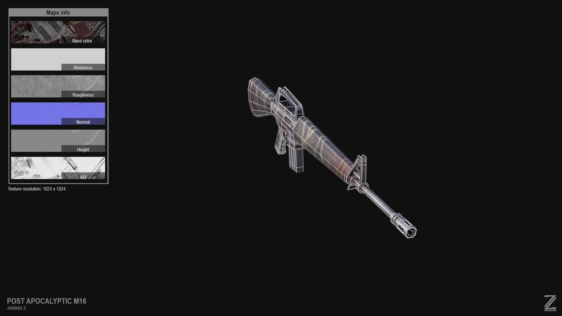 Post apocalyptic guns collection VR / AR / low-poly | CGTrader