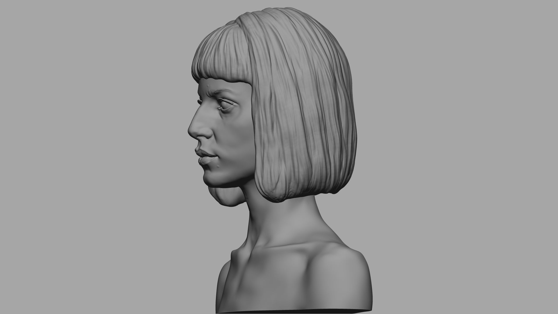 Female Bust 3D model 3D printable | CGTrader