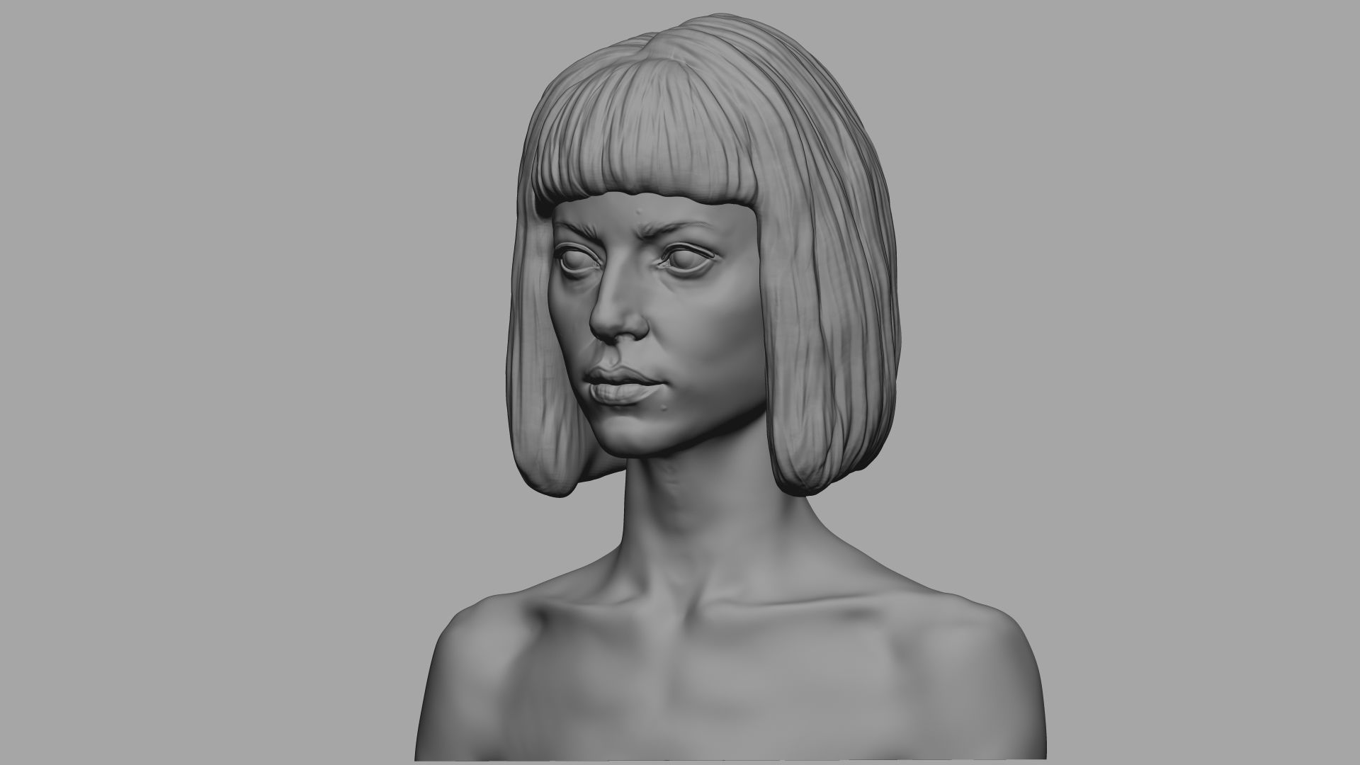 Female Bust 3D model 3D printable | CGTrader