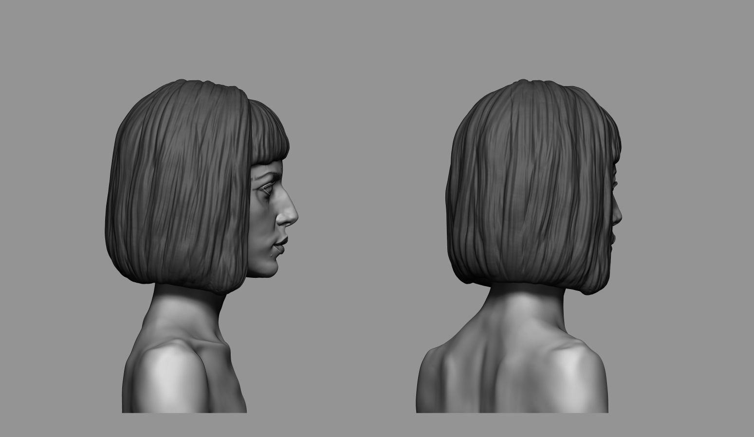 Female Bust 3D model 3D printable | CGTrader