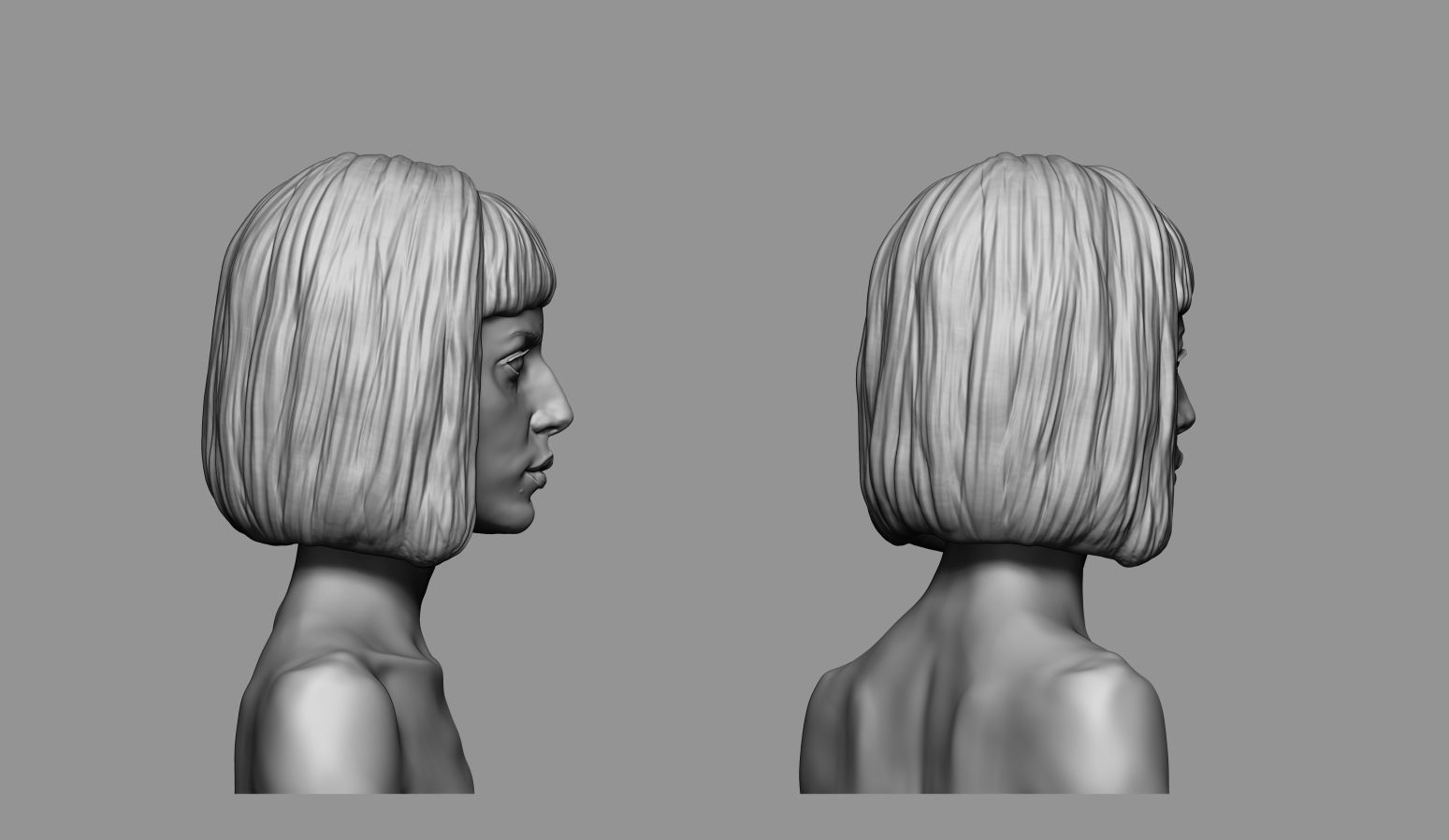 Female Bust 3D model 3D printable | CGTrader