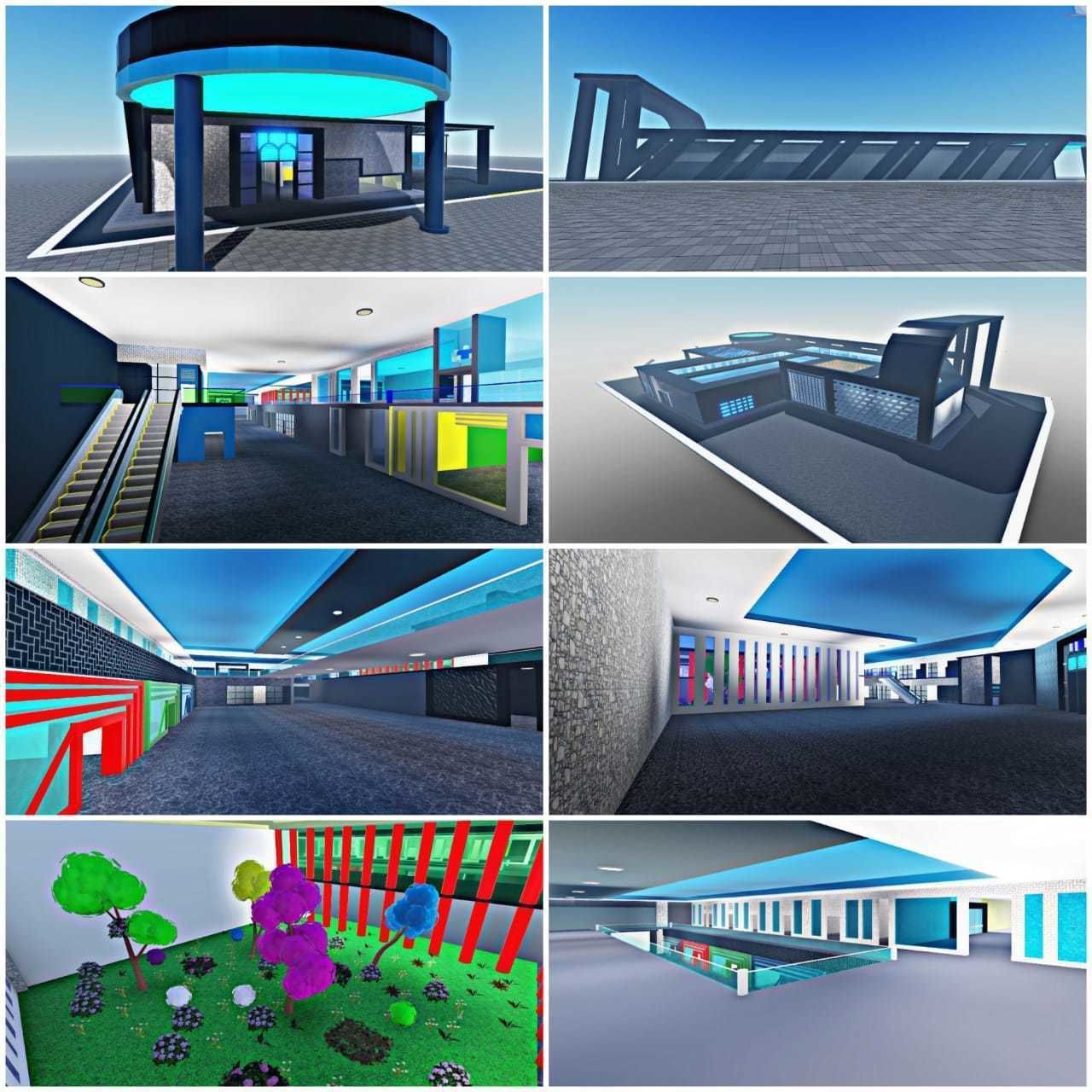 3D model Low Poly Shopping Mall VR / AR / low-poly | CGTrader