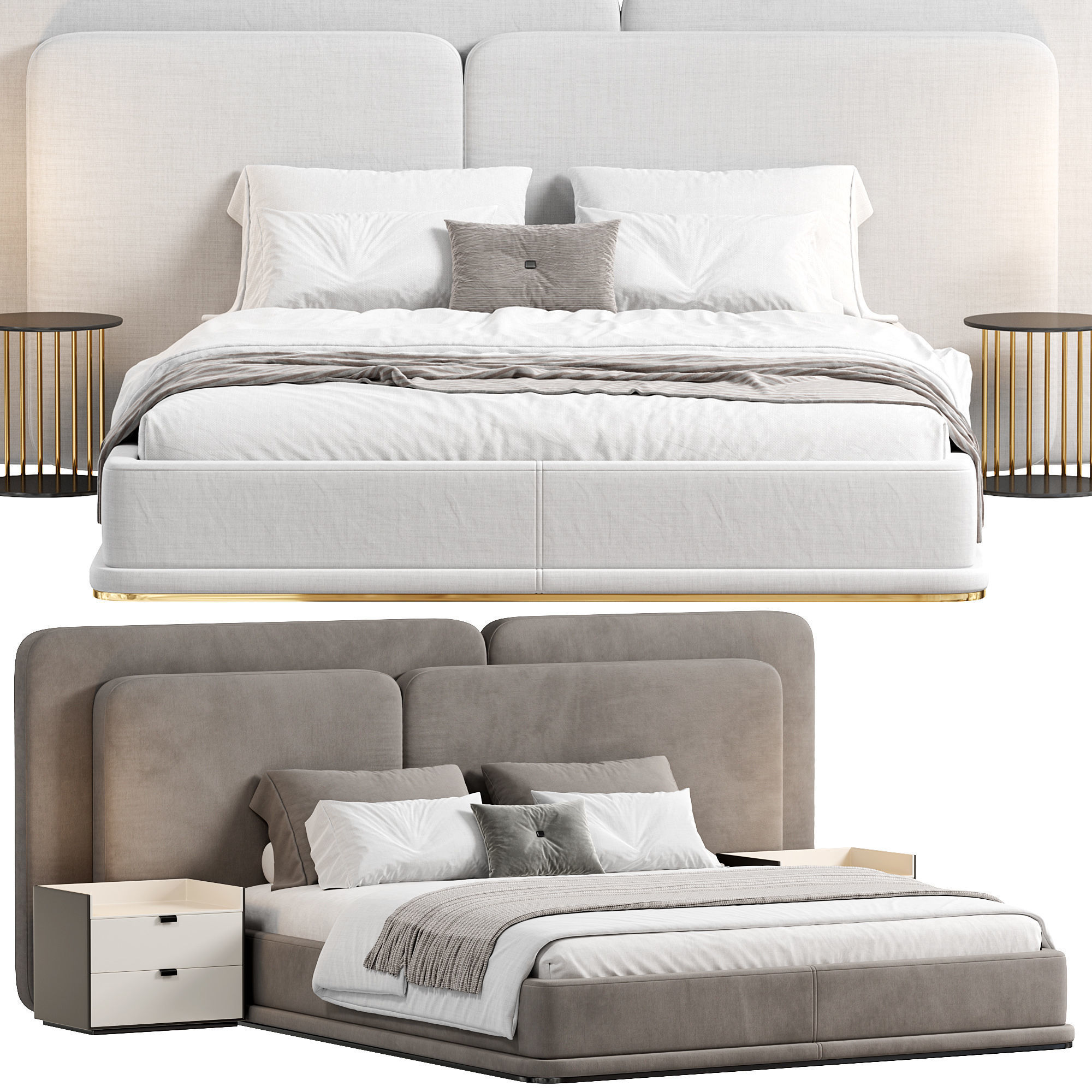 Hadrian Bed by thehighwall 3D model | CGTrader