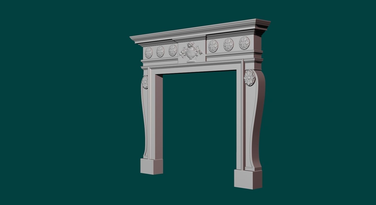 Georgian style fireplaces series No8 3D model | CGTrader
