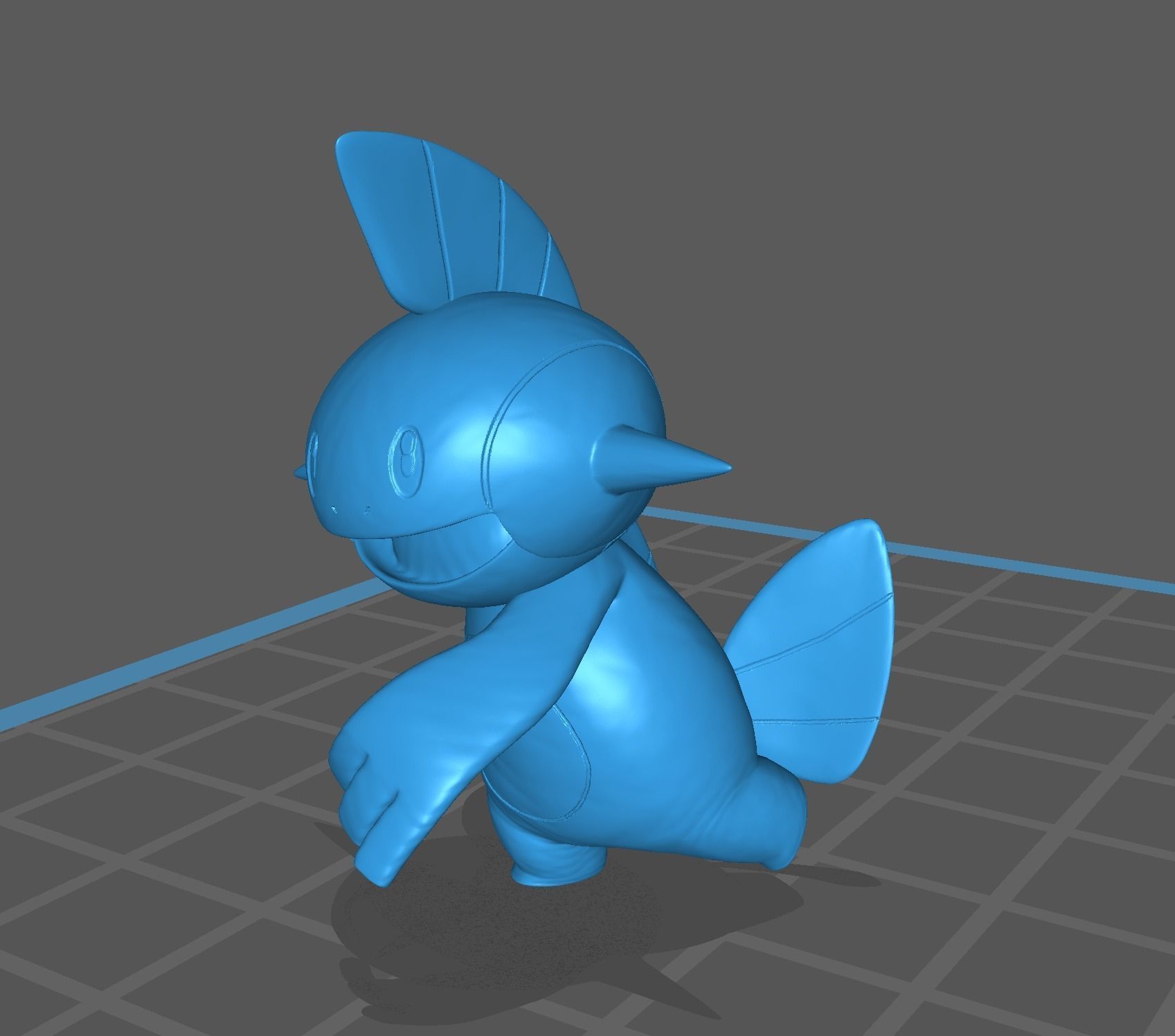 Mudkip Marshtomp Swampert and Mega Swampert 3D print model 3D model 3D ...