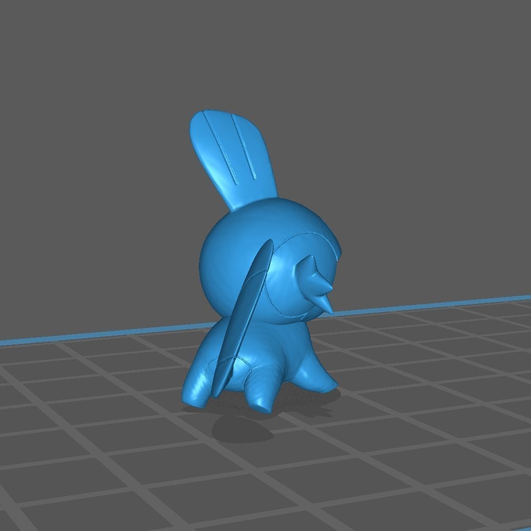 Mudkip Marshtomp Swampert and Mega Swampert 3D print model 3D model 3D ...