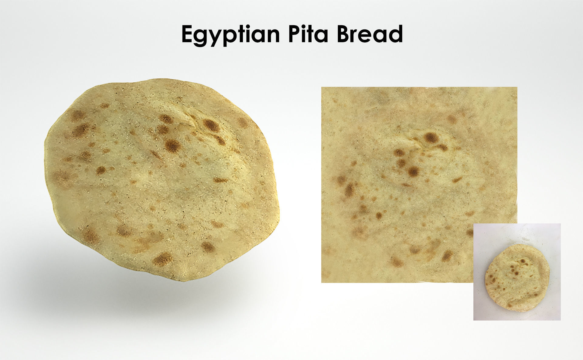 Egyptian Bread 3D model | CGTrader