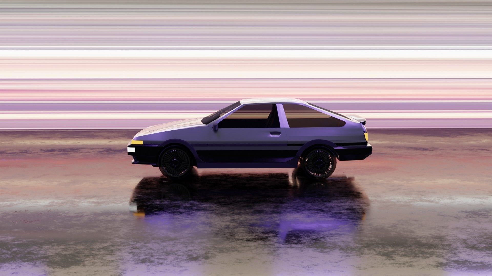 Toyota AE86 Trueno Hachi Roku 3D model | CGTrader
