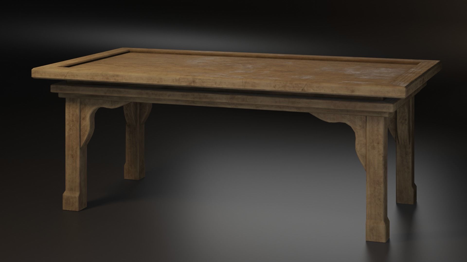 4 Medieval Fantasy Tables free VR / AR / low-poly 3D model | CGTrader