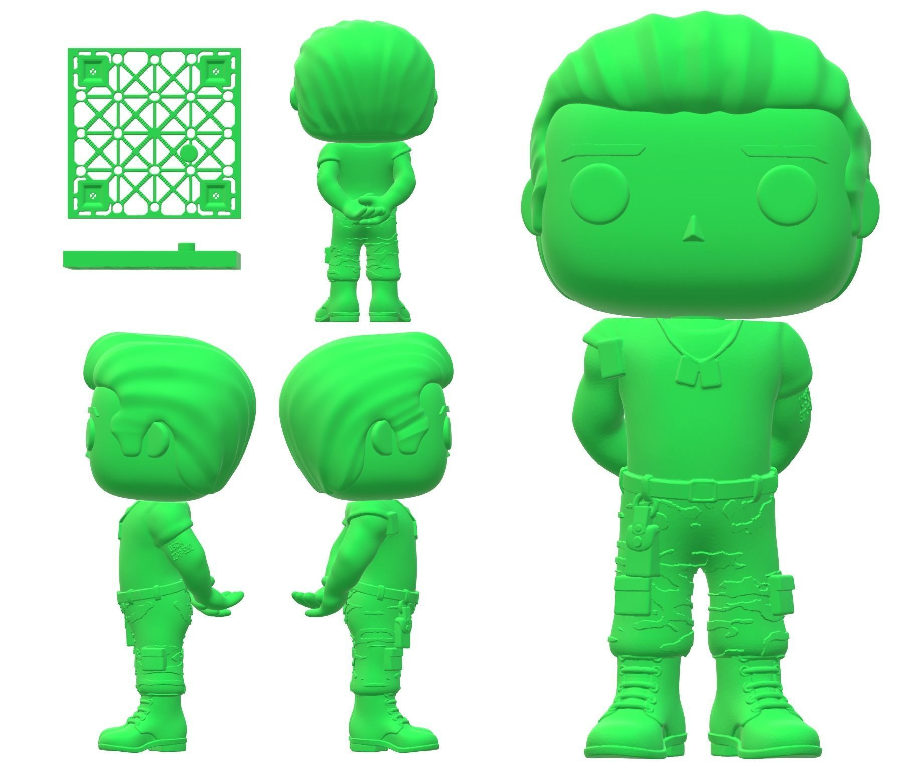 3D Print Model Funko Aliens Hicks a colonial Marine USCM Custom 3D ...