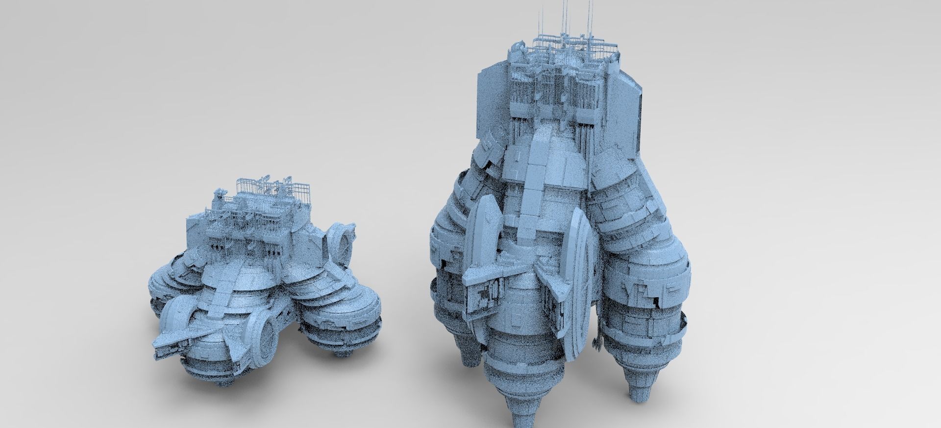 Floating Desert platform2 versions 3D model | CGTrader