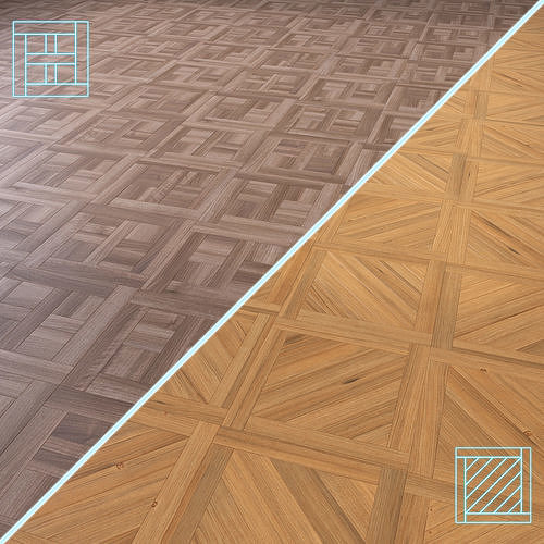 3D model Parquet - Laminate - Wooden floor 2 in 1 VR / AR / low-poly ...