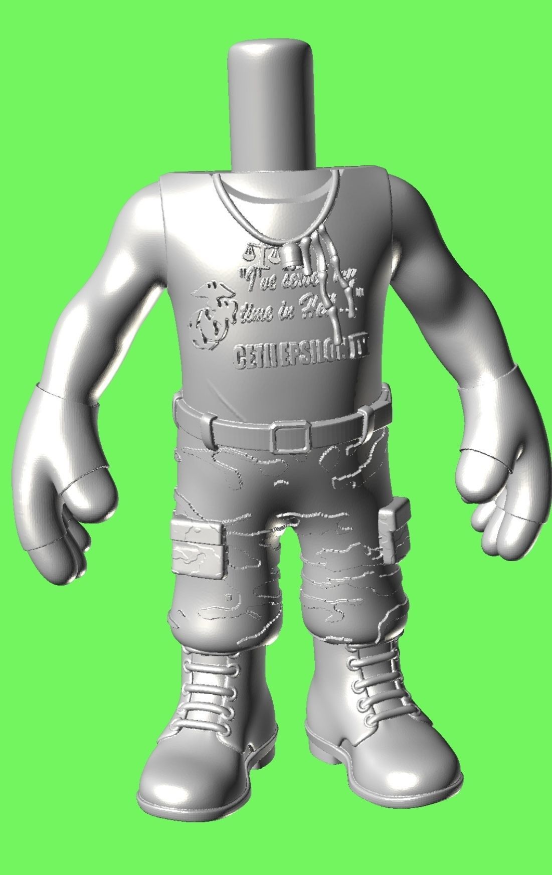 3D Print Model Drake Funko Custom Aliens Colonial Marine USCM 3D model ...