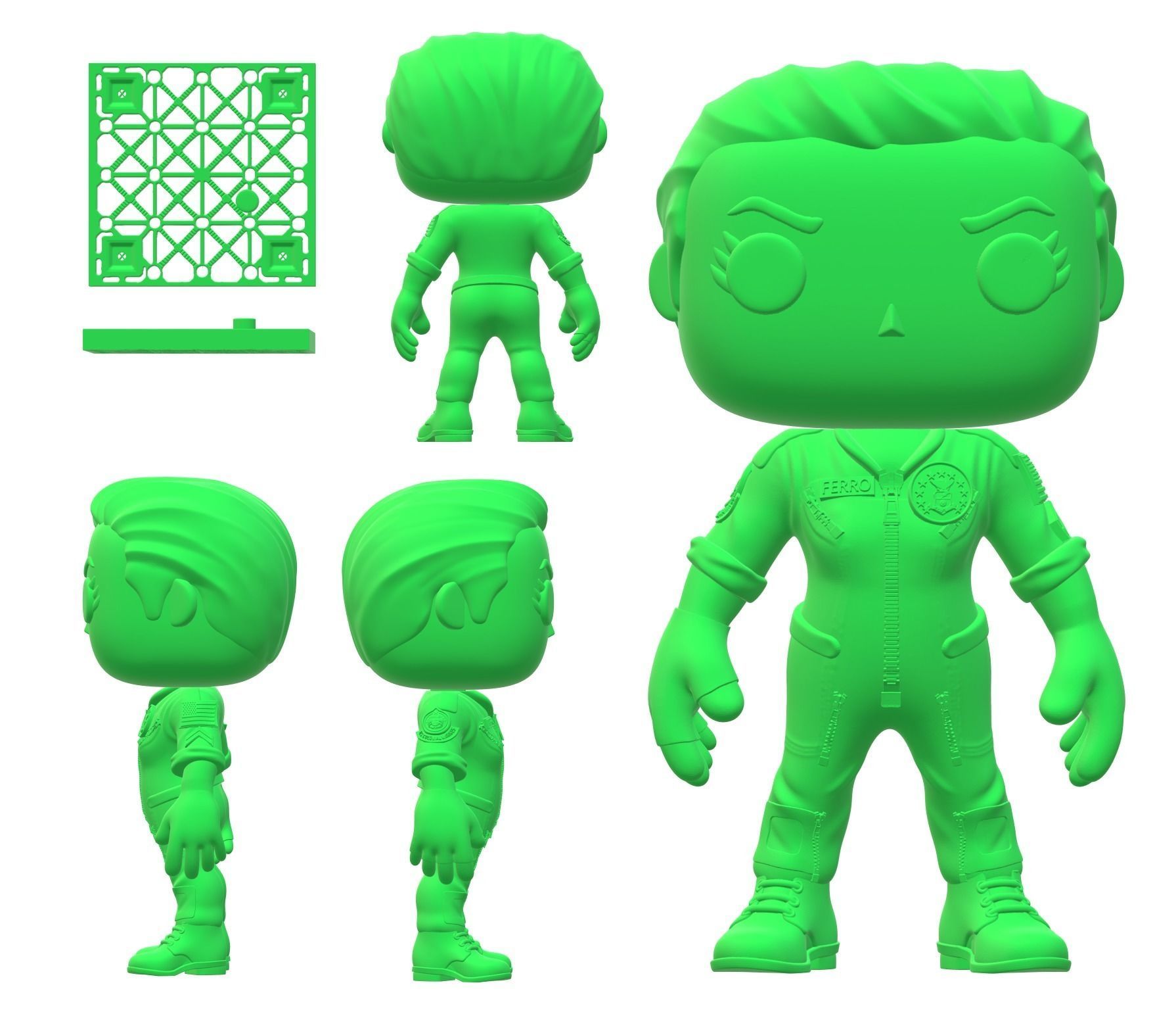 3D Print Model Ferro Aliens Funko Aliens Colonial Marine USCM 3D model ...