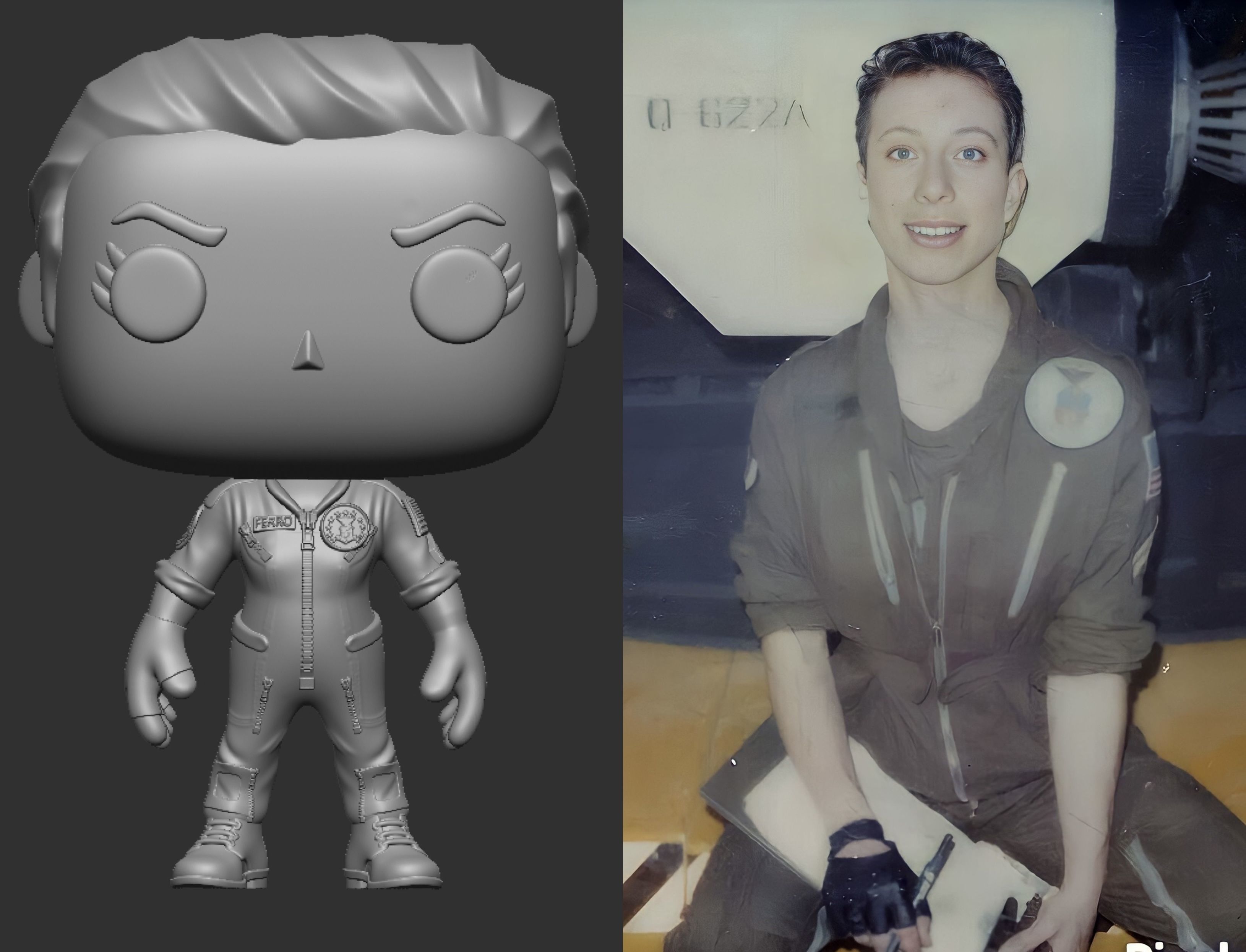 3D Print Model Ferro Aliens Funko Aliens Colonial Marine USCM 3D model ...