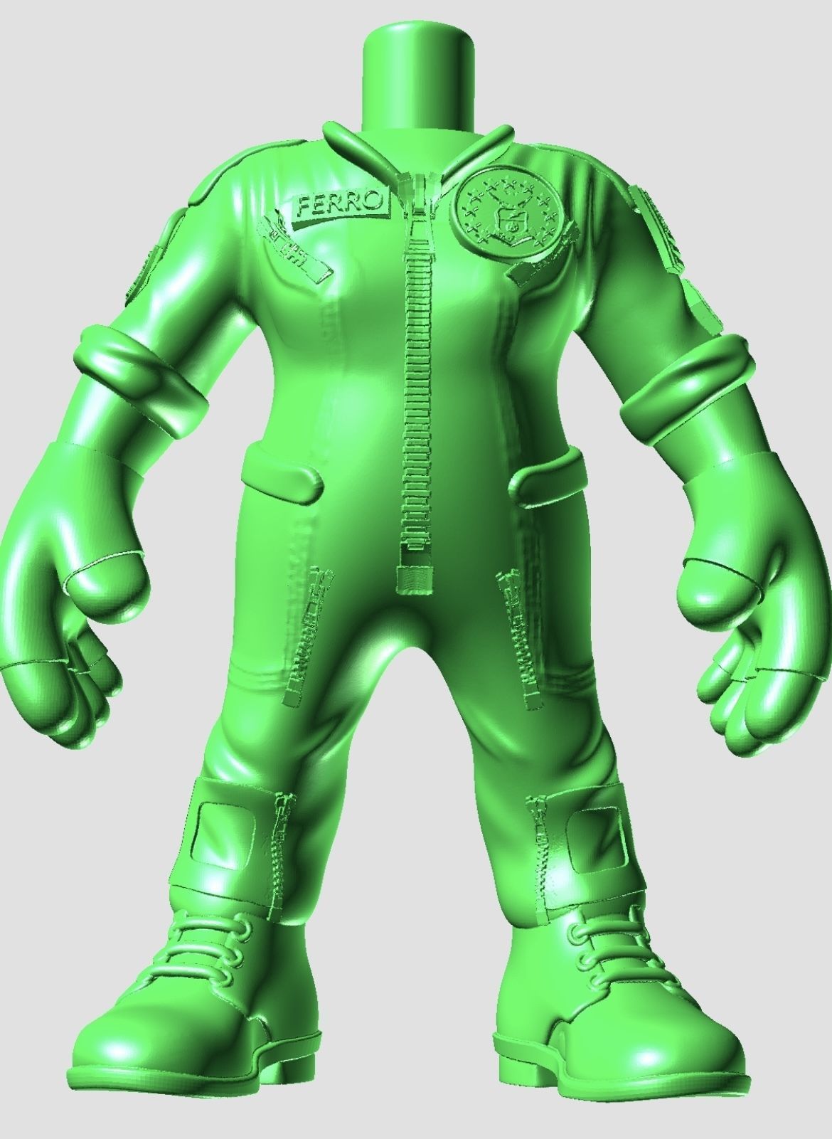 3D Print Model Ferro Aliens Funko Aliens Colonial Marine USCM 3D model ...