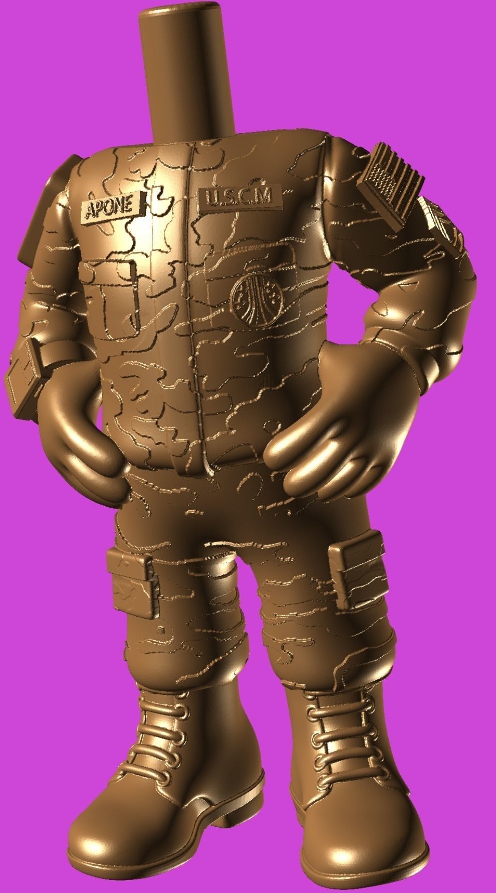 3D Print Model Apone aliens Funko Colonial Marine USCM 3D model 3D ...