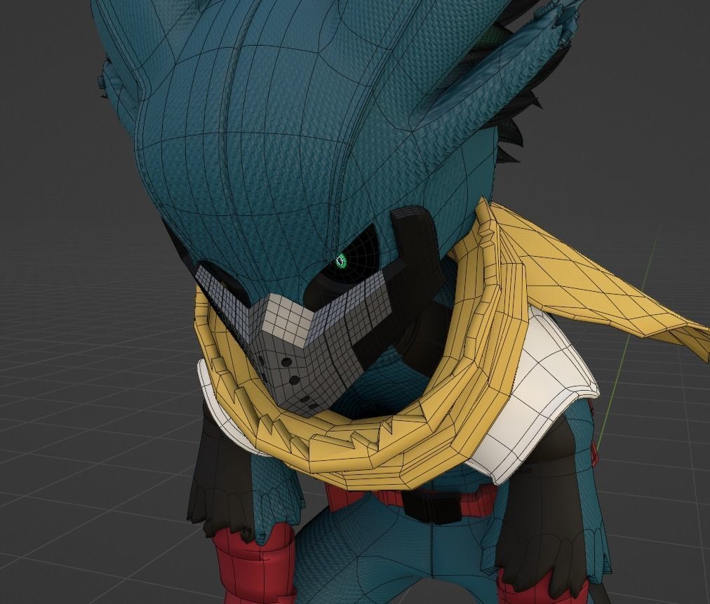 Vigilante Deku - My Hero Academia 3D model rigged | CGTrader