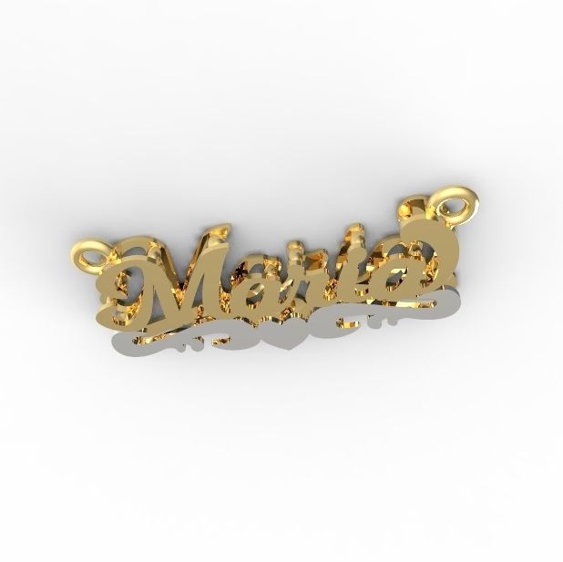 Maria name plate 3D model 3D printable | CGTrader