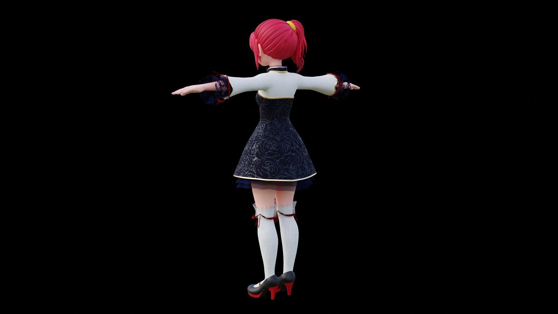 Girl - FULLY RIGGED 3D model rigged | CGTrader