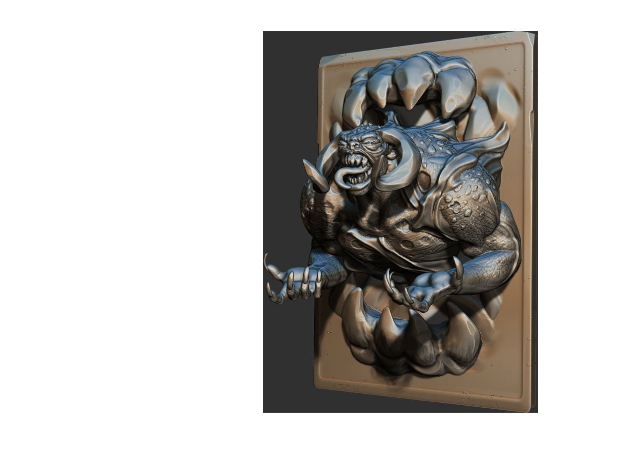 Creature Card 3D model 3D printable | CGTrader