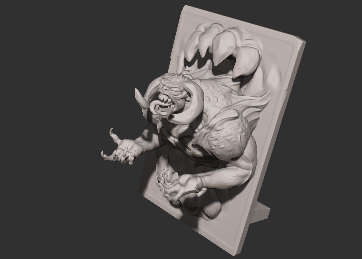 Creature Card 3D model 3D printable | CGTrader