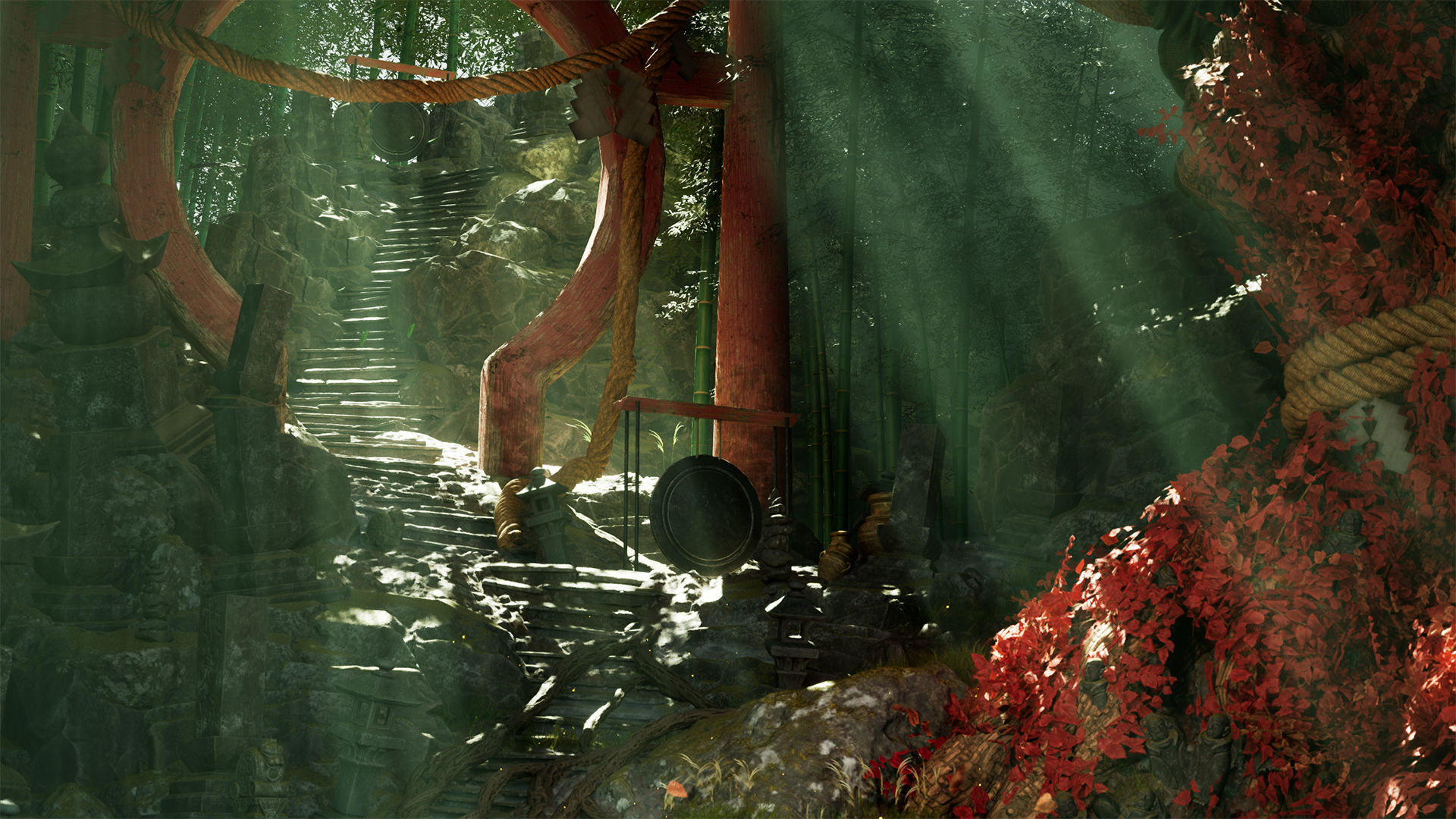 3D model Japanese Forest Grave VR / AR / low-poly | CGTrader