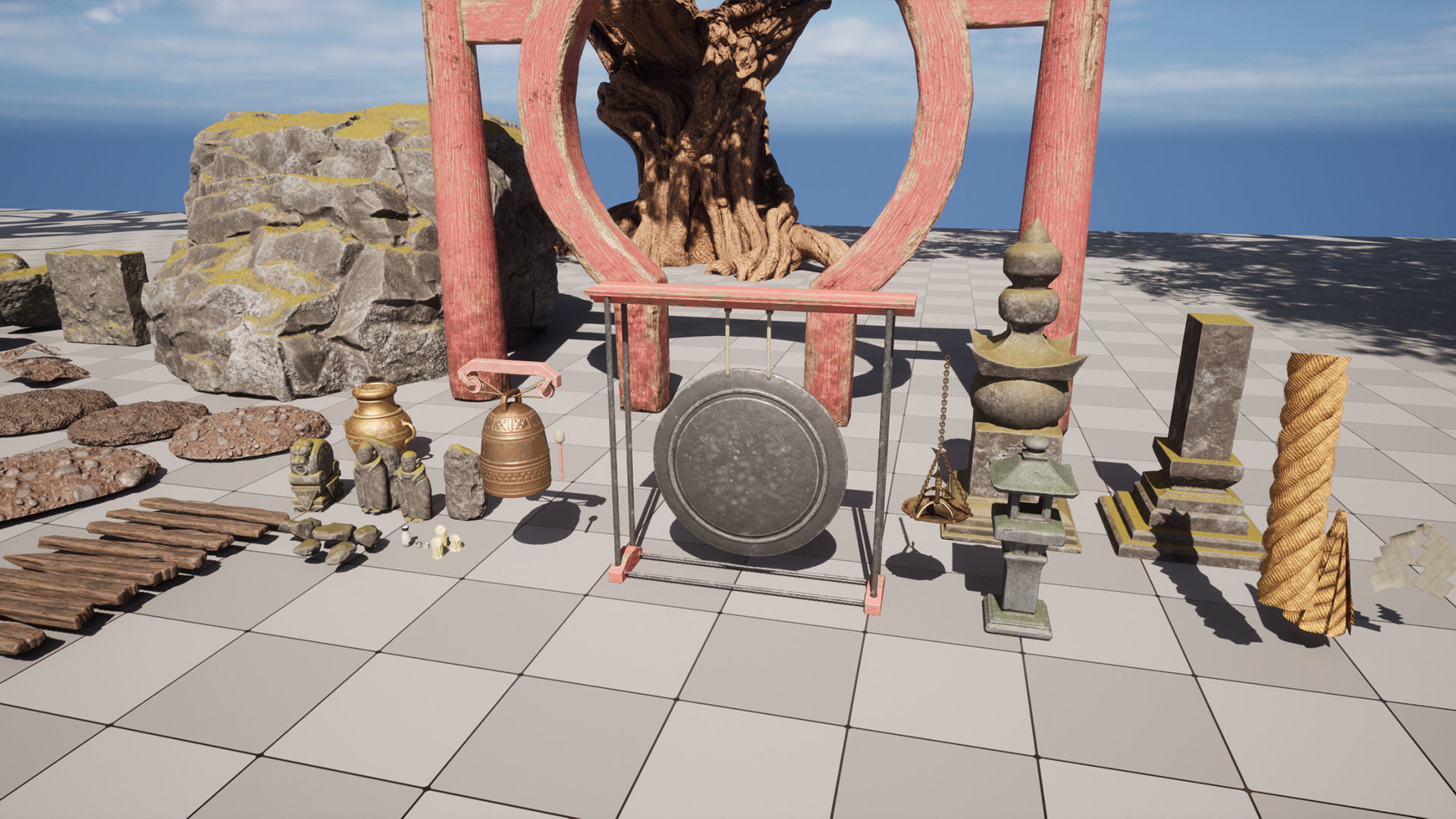 3D model Japanese Forest Grave VR / AR / low-poly | CGTrader