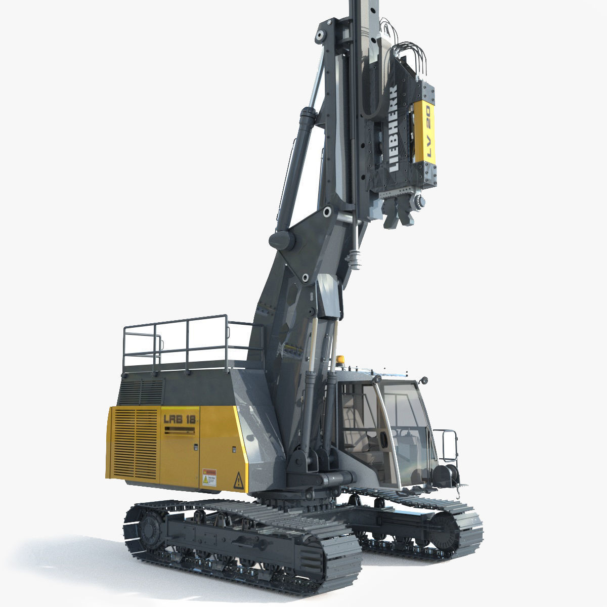 Liebherr LRB 18 Piling and Drilling Rig 3D model | CGTrader