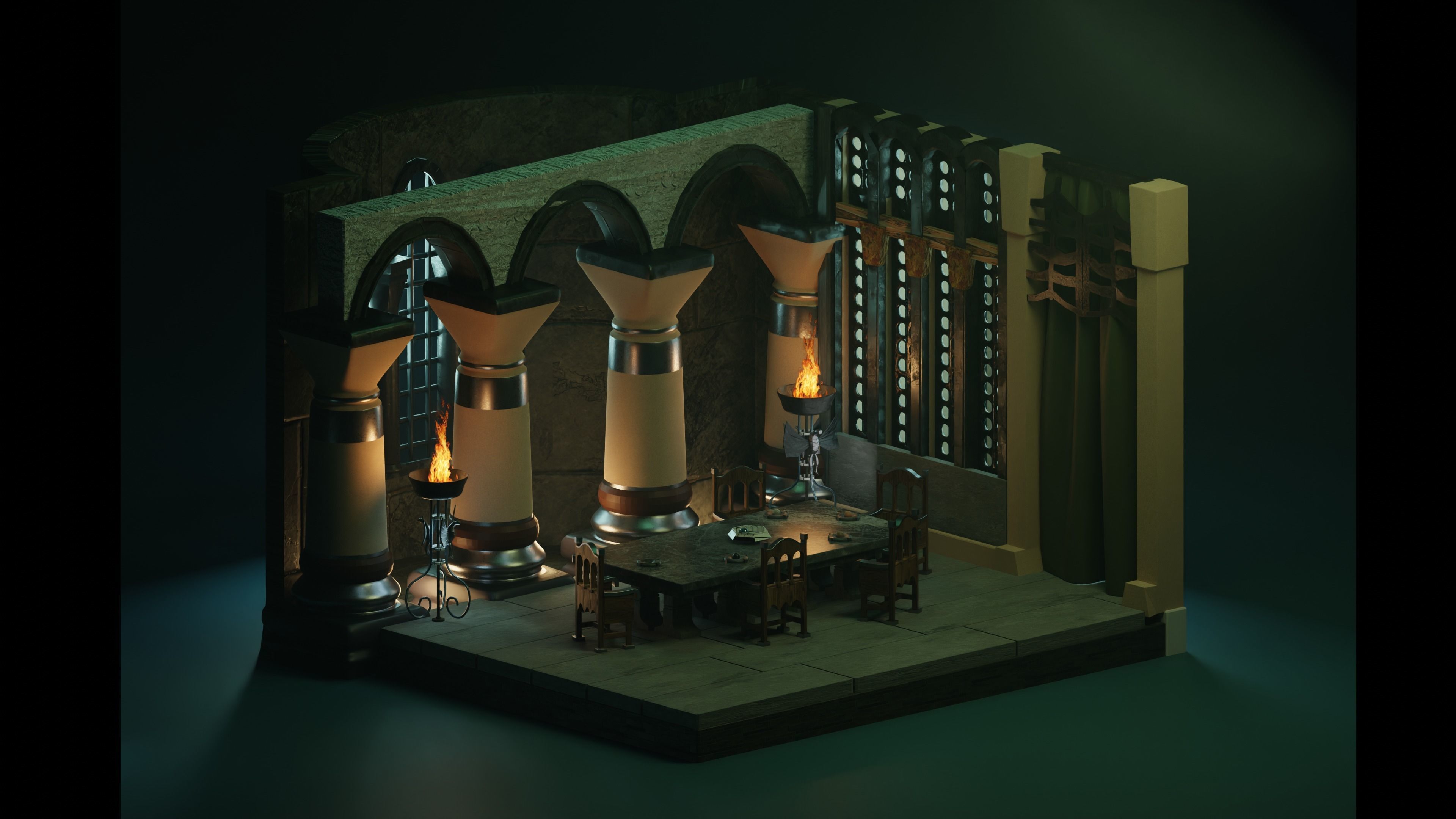 Council room 3D model | CGTrader