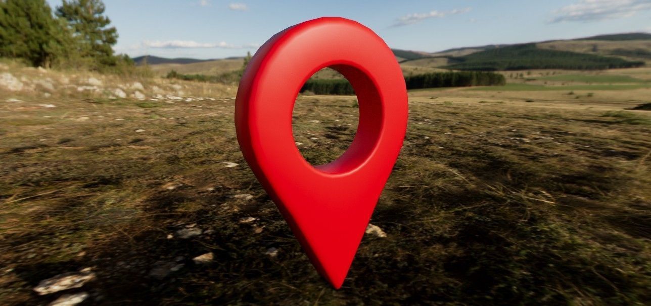 3D model Map Pointer 3D Model VR / AR / low-poly | CGTrader