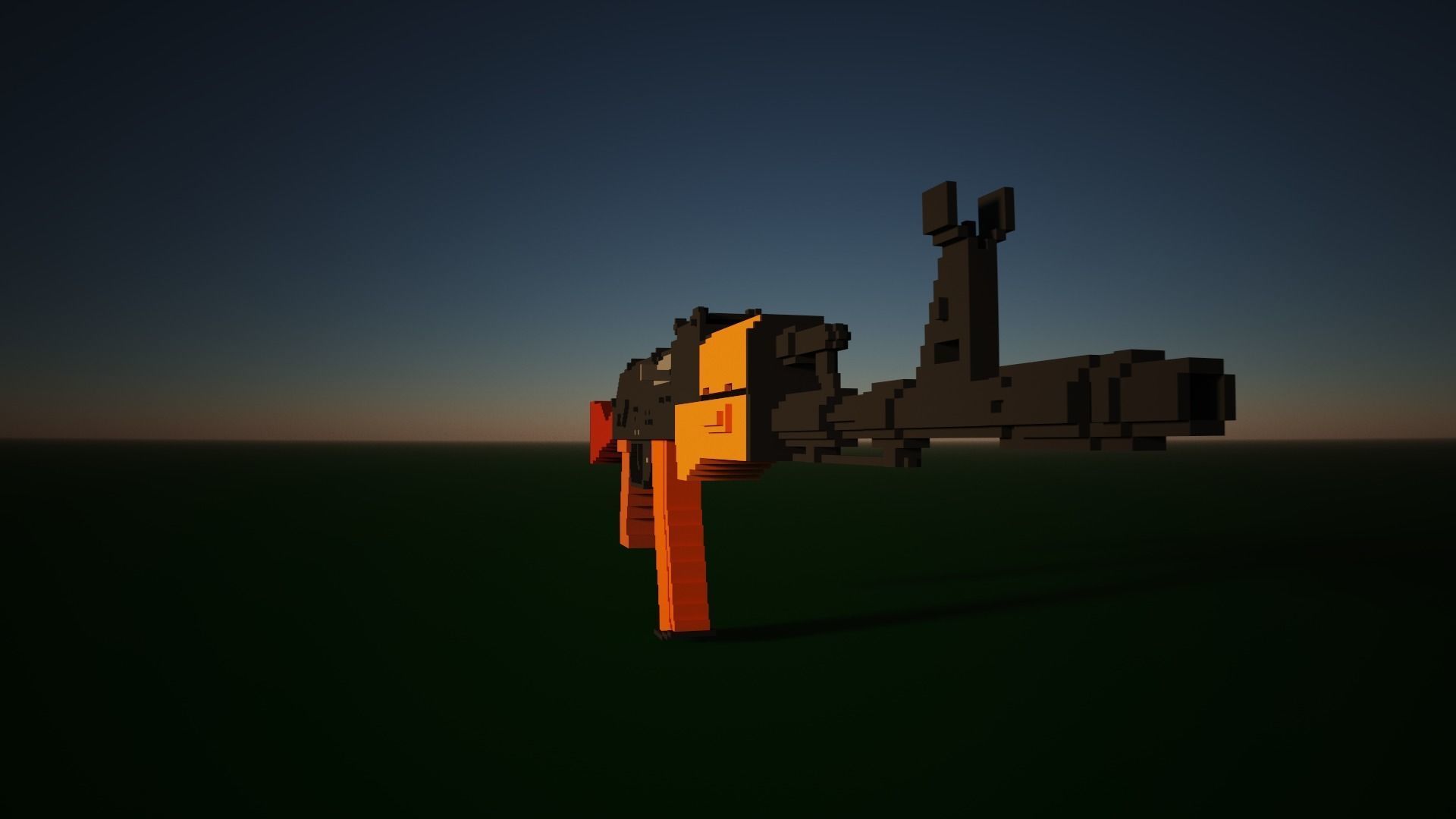 AK74 AK47 Voxel Gun free VR / AR / low-poly 3D model | CGTrader