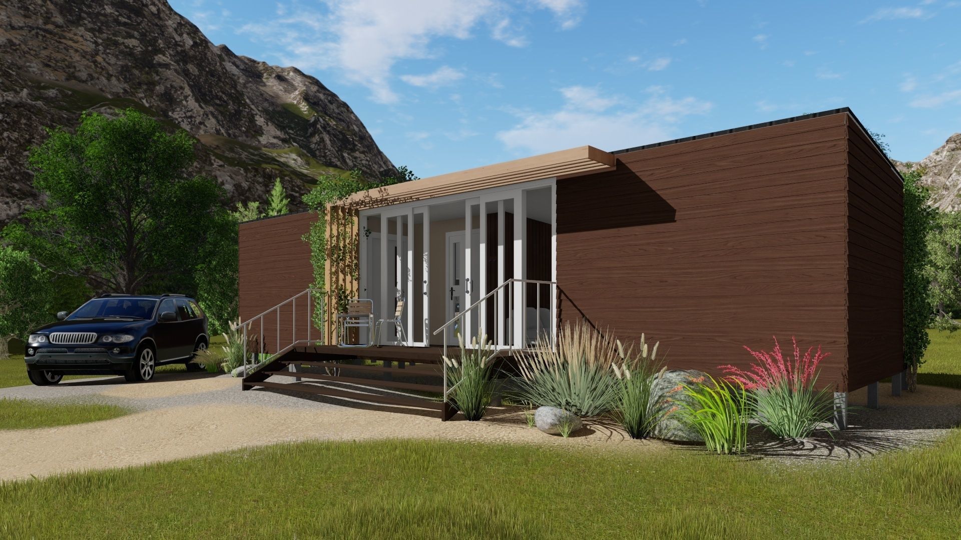 3D model of a modular house 2 by 1 bedroom 3D model | CGTrader