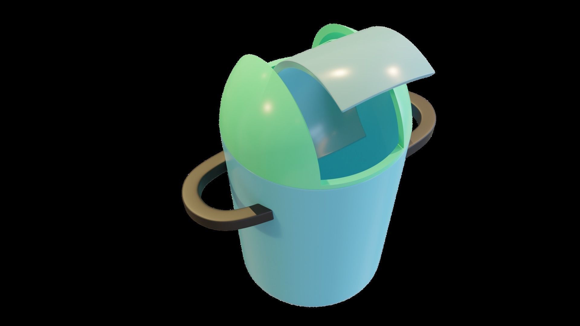 A Cleanly Modeled 3D Dustbin Model free 3D model | CGTrader