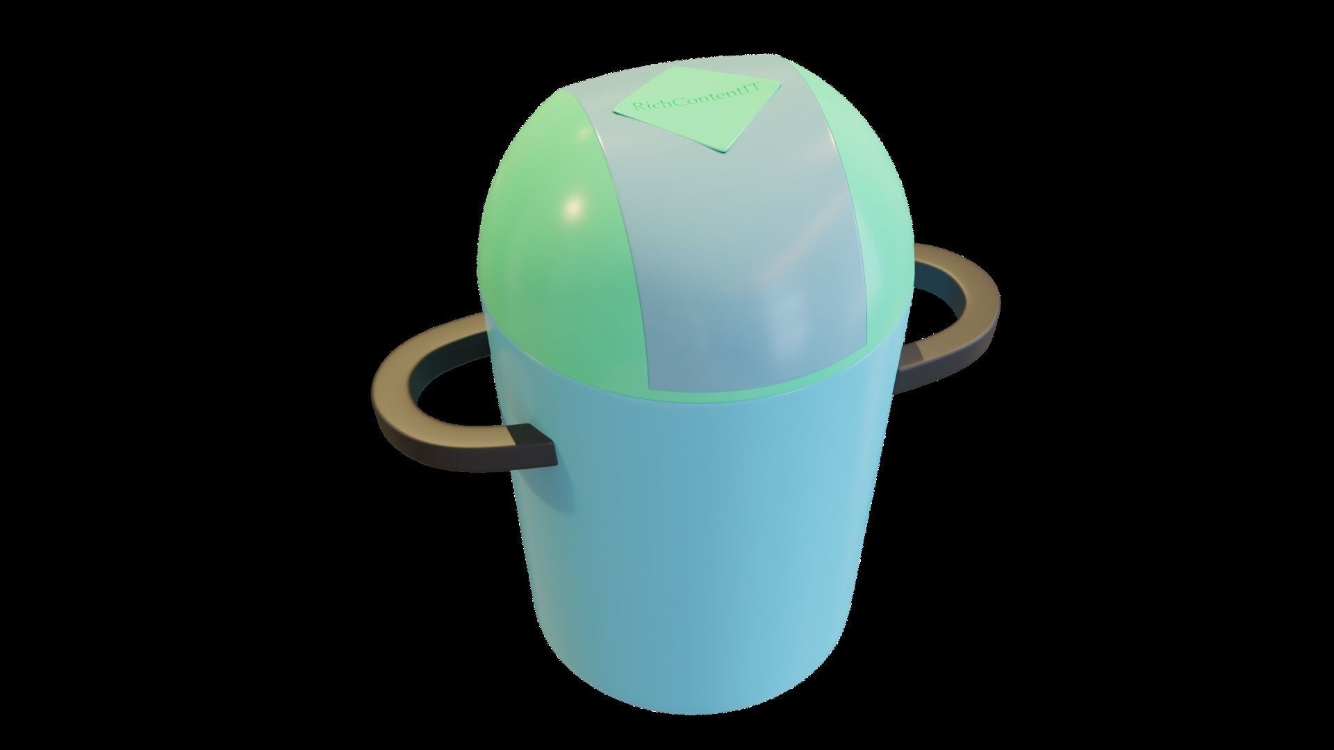 A Cleanly Modeled 3D Dustbin Model free 3D model | CGTrader