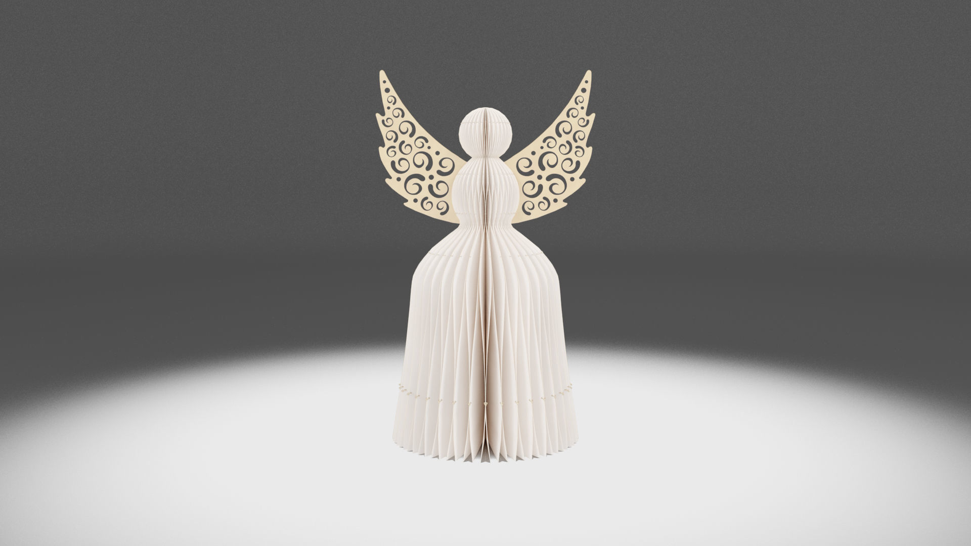 Paper Angel 3D model | CGTrader