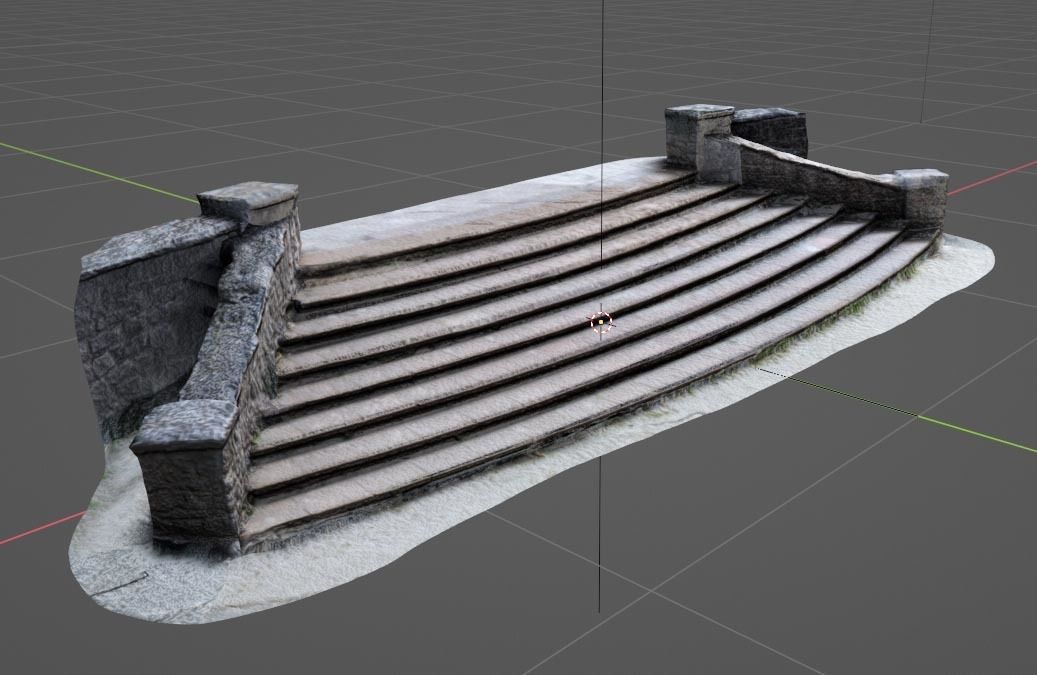 3D model Steps - low-poly Photo-Scan VR / AR / low-poly | CGTrader