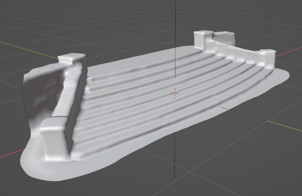 3D model Steps - low-poly Photo-Scan VR / AR / low-poly | CGTrader