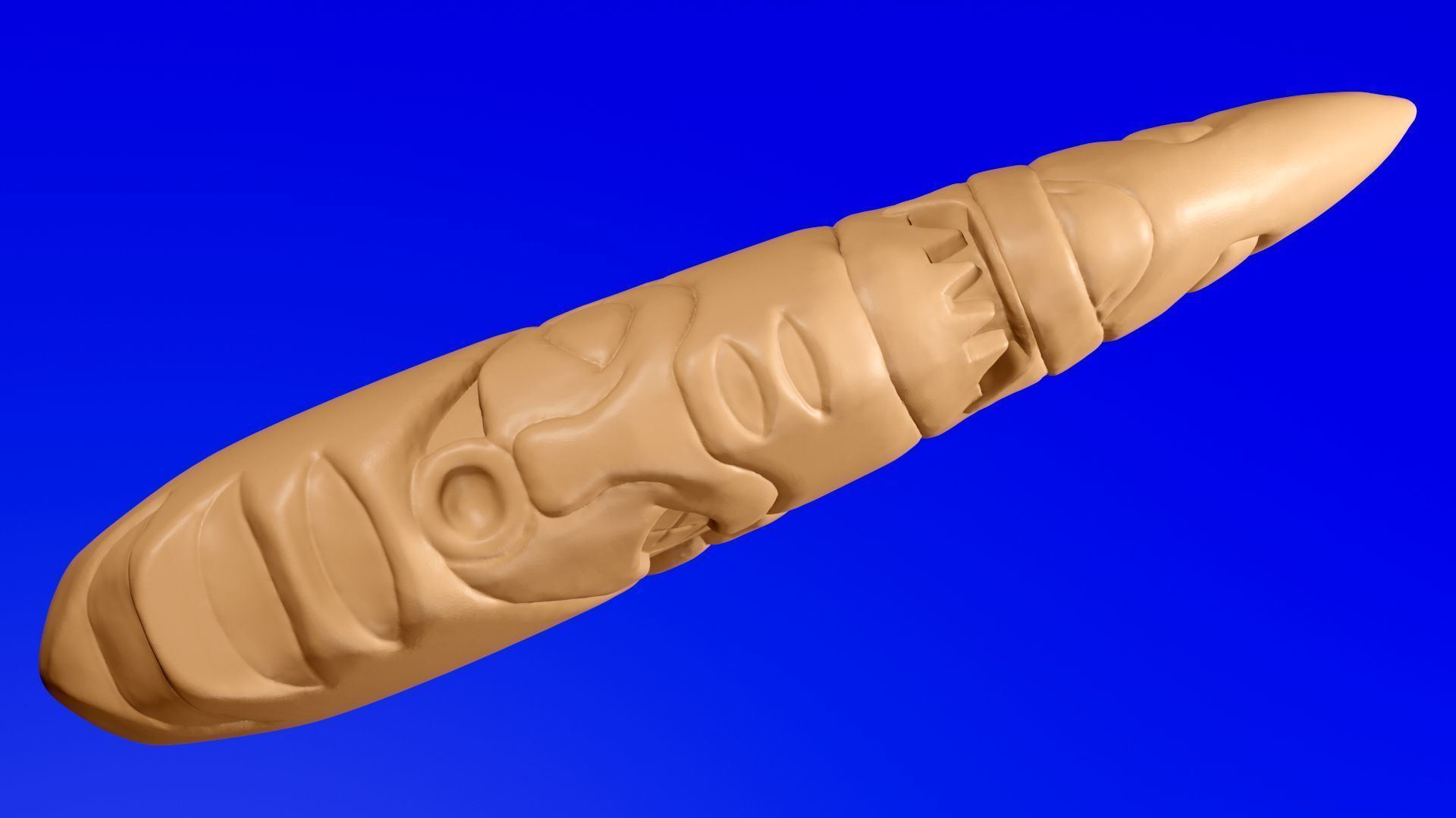 Carved Grizzly Tooth after Skukum Kilay free 3D model | CGTrader