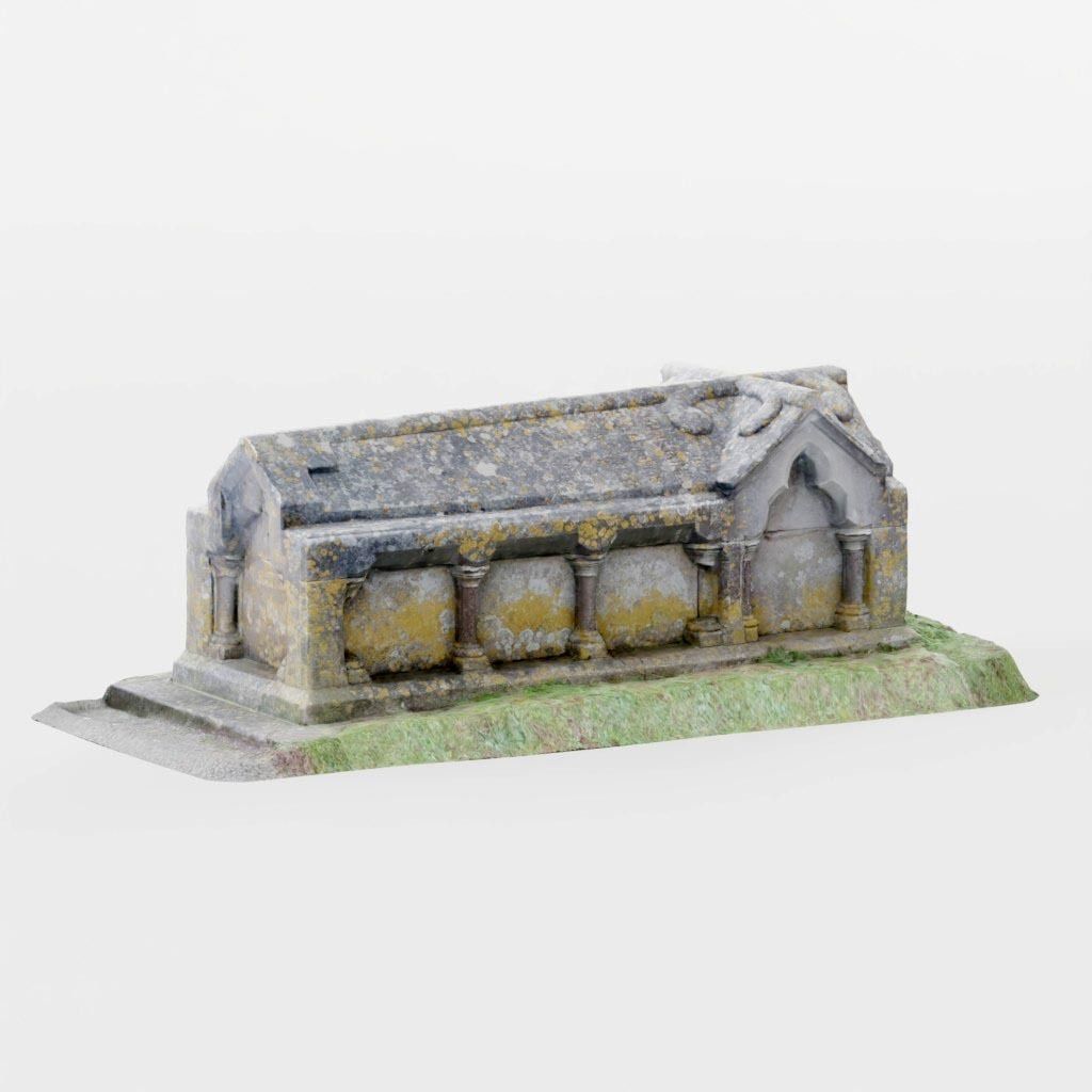 3D model Tomb - Rustic Stone Grave Cemetery Asset Photo-Scan Low-Poly ...