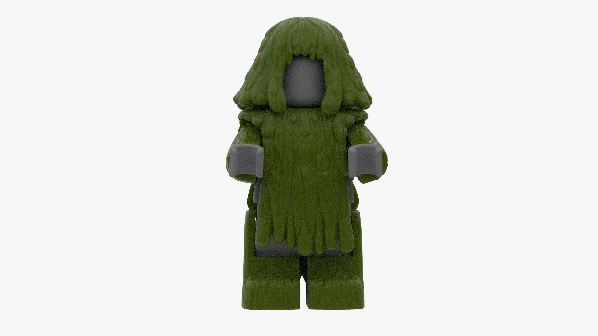 3D model Realsize Lego Minifigure Ghillie Suit VR / AR / low-poly ...