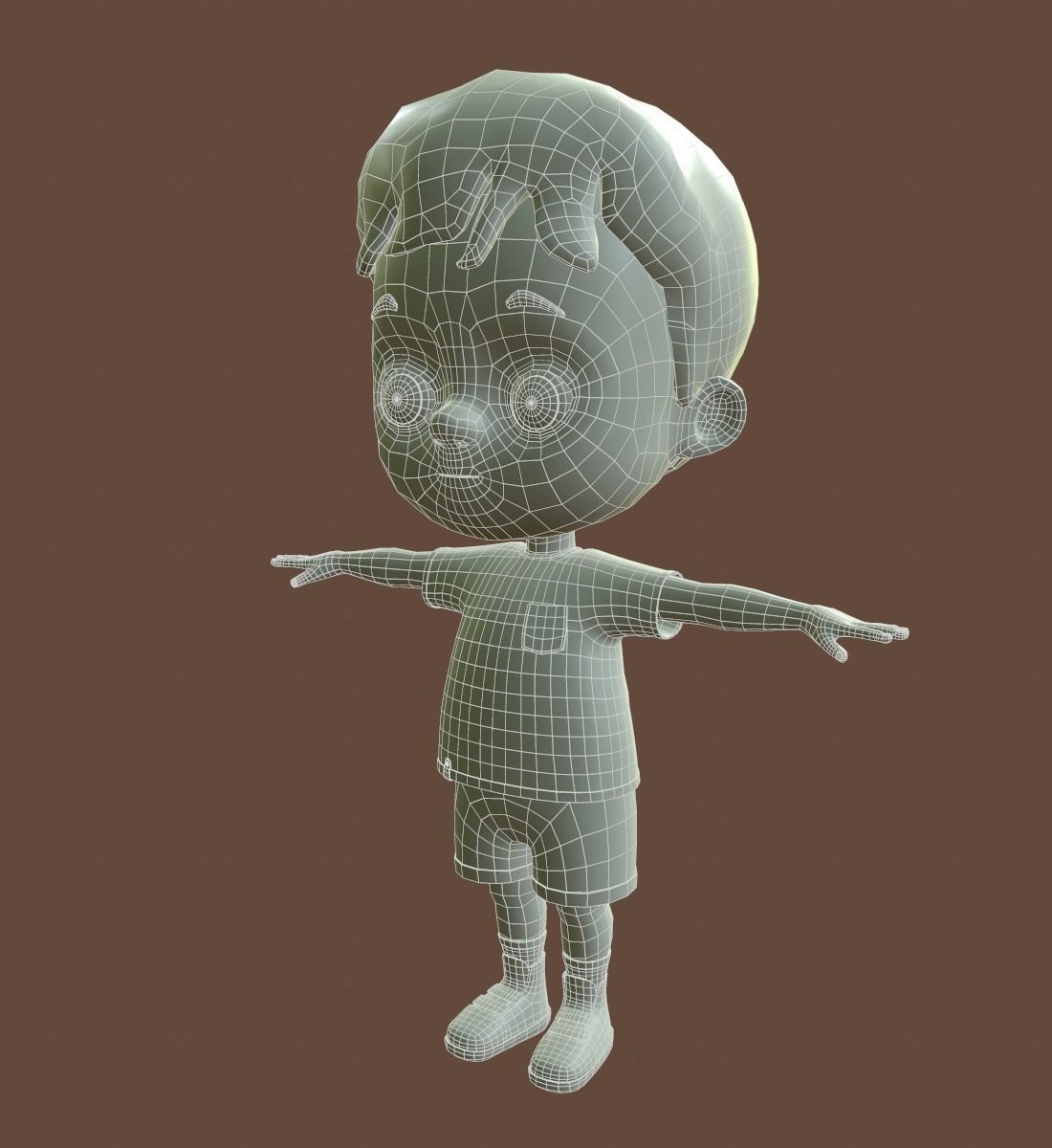 3D model CARTOON BOY Highpoly Lowpoly VR / AR / low-poly | CGTrader