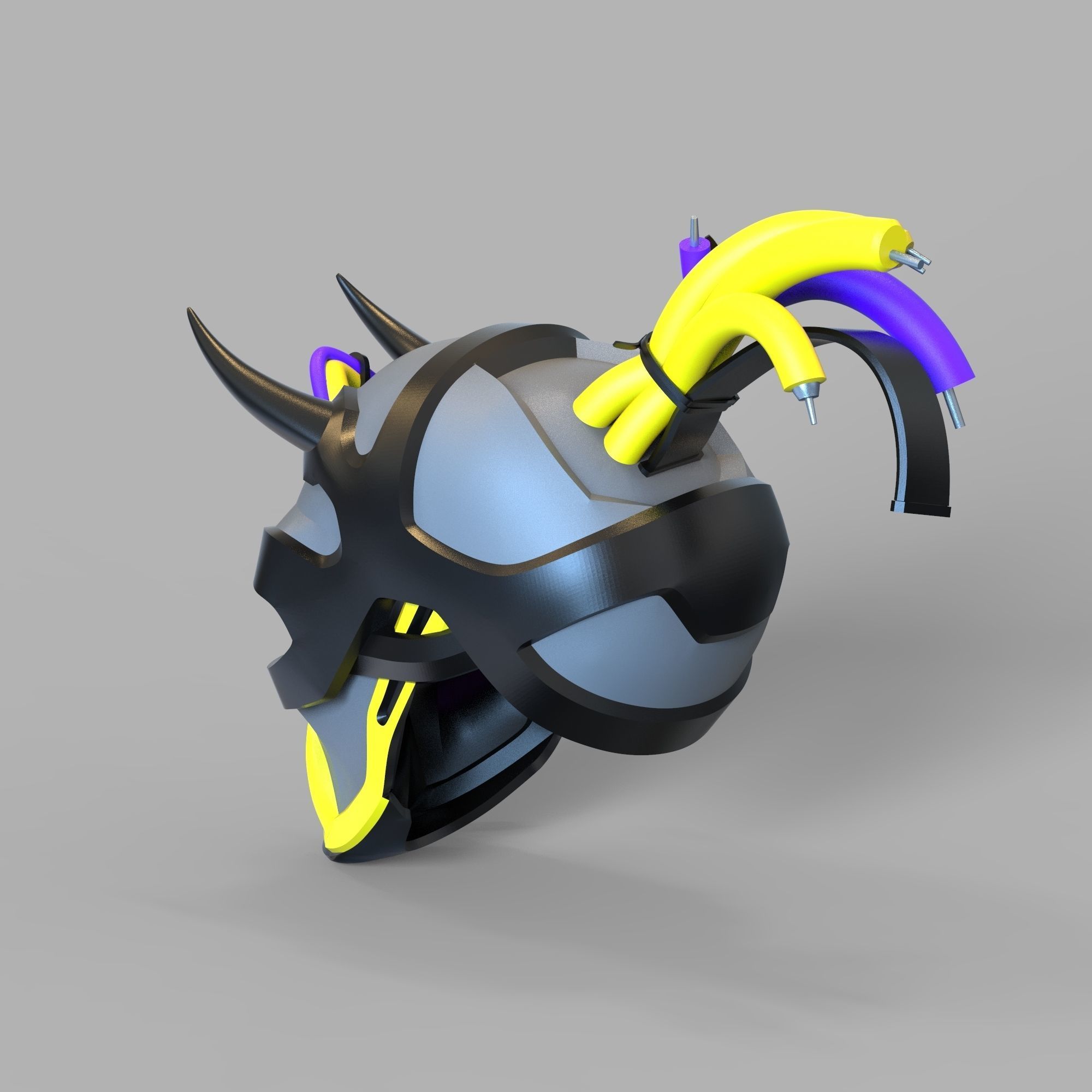Hanzo Cyber Dragon Overwatch 2 Wearable Helmet 3D model 3D printable ...