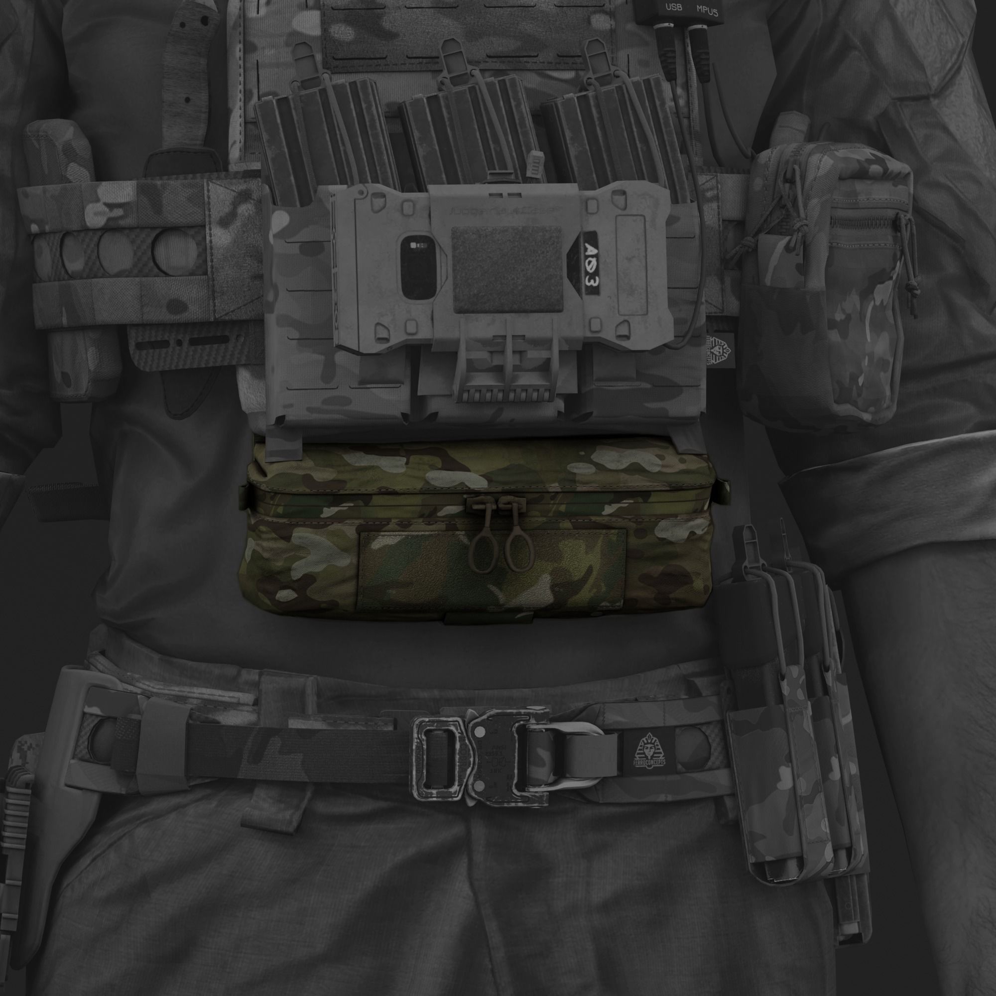 FREE Ferro Concepts Mini Dangler free VR / AR / low-poly 3D model ...